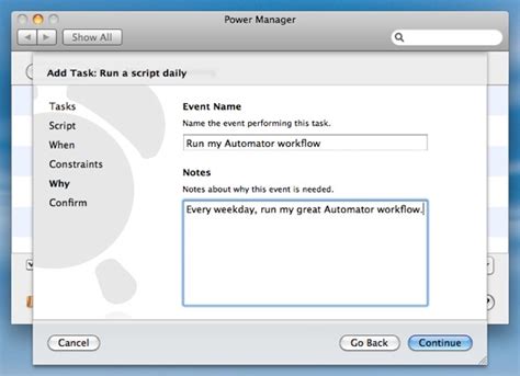 How To Run An Automator Workflow To A Schedule