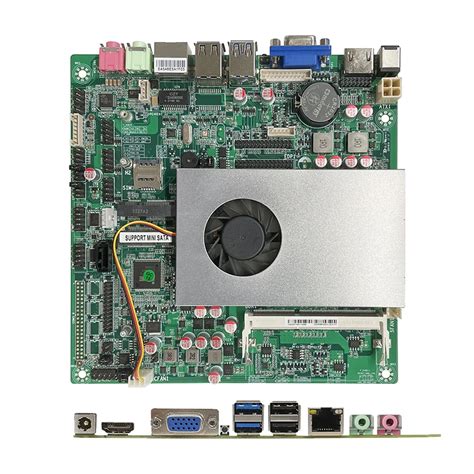 Thin ITX Motherboard LVDS Mini ITX 170 170CM DDR3 I3 3110M I5 3210M Mainboard With VGA 8111H LAN