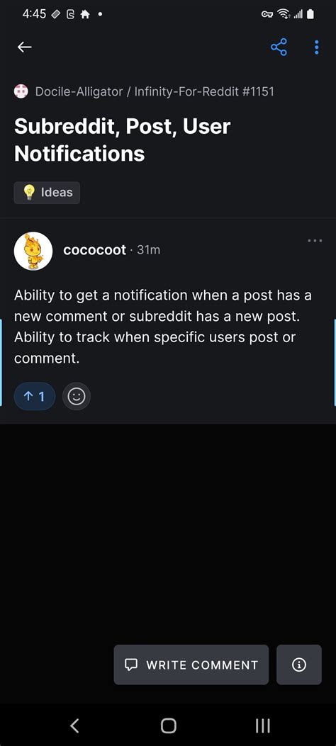 Put This On Devs Github But Wanted To Put It On Here As Well Notifications For New Posts Or