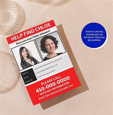 Missing Person Flyer Missing Flyer Template Missing Person Poster