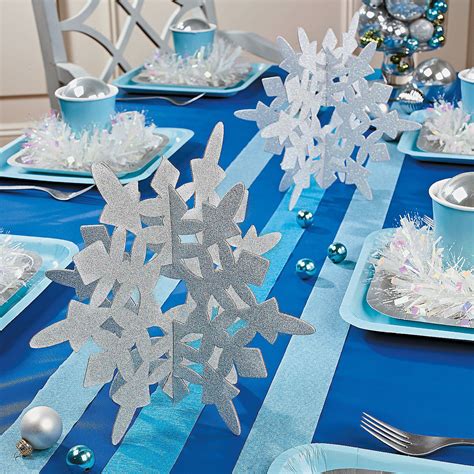 Winter Wonderland Party Theme Snowflake Decorations Sparkly Party