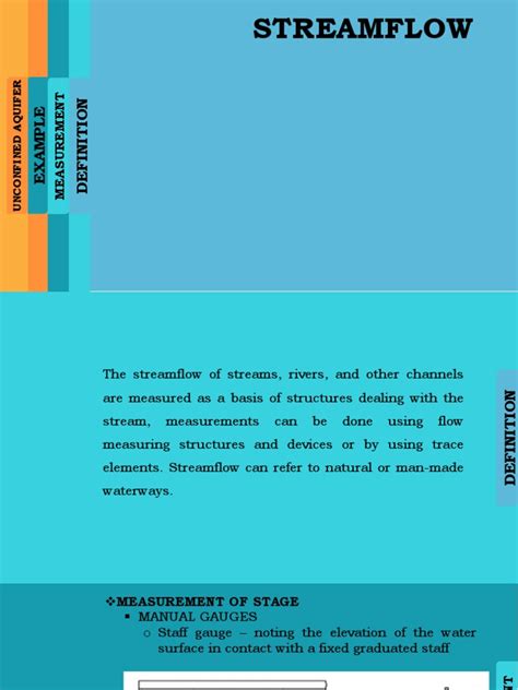 streamflow 1 pdf area discharge hydrology