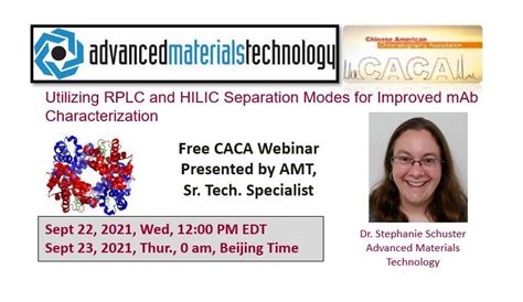 Yi He On Linkedin Webinar Utilizing Rplc And Hilic Separation Modes For Improved Mab