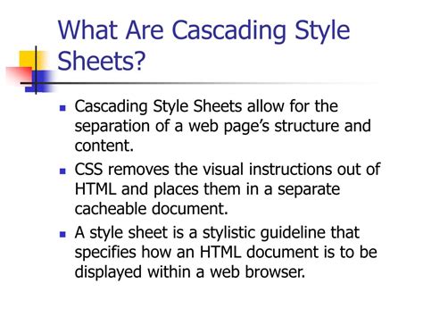 Ppt Understanding Cascading Style Sheets Css Fundamentals Powerpoint Presentation Id4674147
