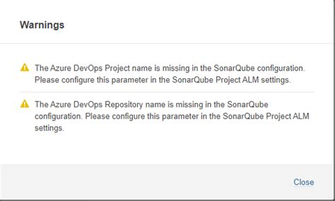 Azure Devops Project Name Missing Warning After Upgrade To De 86