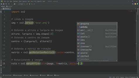 402 Rotacionando Uma Imagem No Opencv Python Youtube