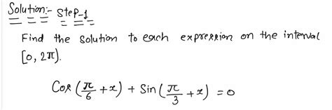 Answered Find The Solution To Each Expression On Bartleby
