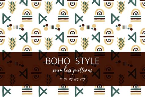Seamless Patterns With BOHO Patterns