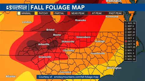 Peak Leaves North Carolina