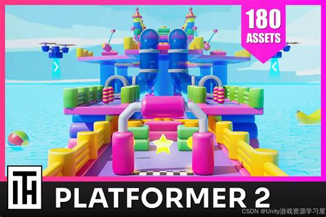 【unity低多边形游戏障碍物资源包】platformer 2 Obstacles Low Poly Asset Pack By