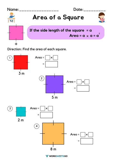 Area Of A Square Worksheets Worksheetsgo