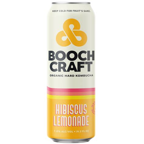 Boochcraft Hibiscus Lemonade Hard Kombucha