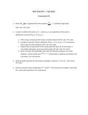 EEE HW F Tagged Pdf EEE Fall Homework Show That E X