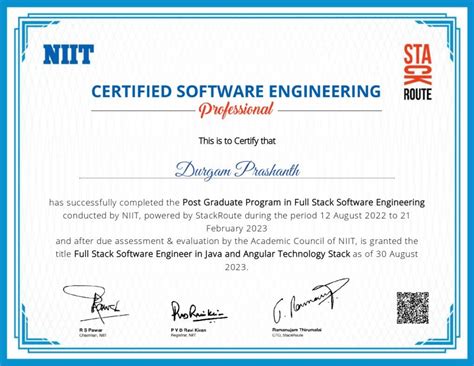 Prashanth Durgam On Linkedin Certificate Angular Java