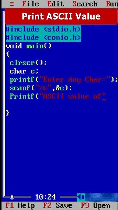 C Program Print Ascii Value Part 14 C Programming Coding Ascii Youtube