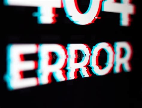 computer error message on the broken screen stock image image of