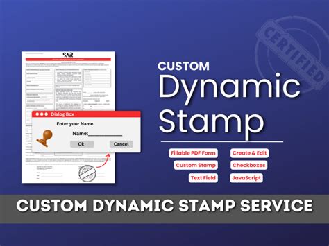 Custom Dynamic Stamp Or Fillable Pdf Form Upwork