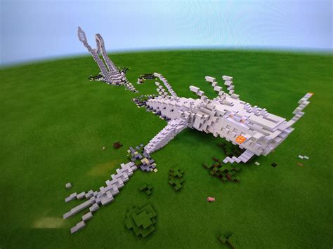 [no Spoilers] I Built A Sea Dragon Leviathan Skeleton In Minecraft R