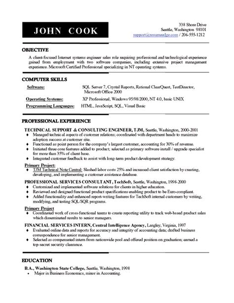 IT Resume Example