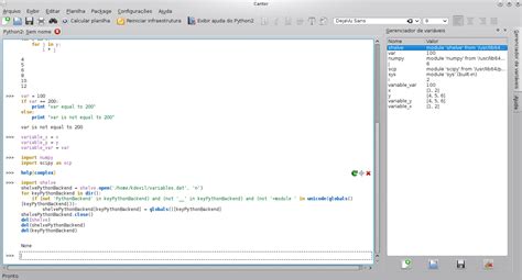 Cantor Tour Pelas Funcionalidades Do Backend Para Python 2 Filipe