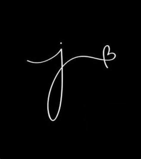Cursive Tattoo Of The Letter J