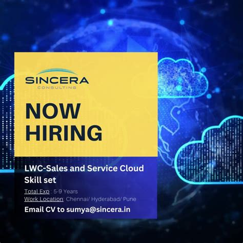 Video Sincera Consulting On Linkedin Lwc Sales And Service Cloud Job Opening Sincera