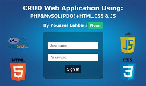 Code A Crud Web Application Based On Mysql Database By Yousseflahbari Fiverr