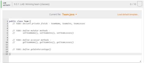 Solved Given Main Define The Team Class In File