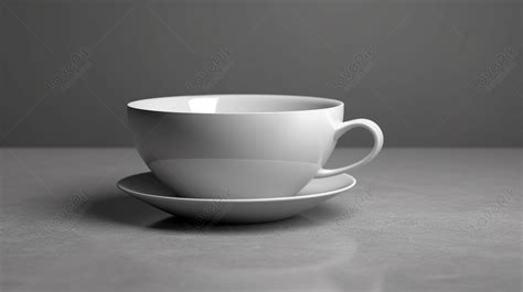 놀라운 3d 렌더링 매끄러운 회색 배경에 빈 커피 컵이 서 있습니다 커피를 마시다 배경 차 그림 배경 놀라 배경 이미지 Hd 커피를 마시다 차 그림 놀라 배경