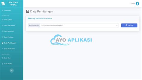 Source Code Aplikasi Sistem Pendukung Keputusan Spk Perbandingan
