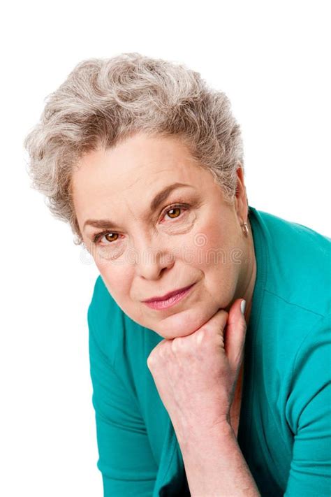 Portrait Of Senior Woman Face Portrait Of A Beautiful Senior Old Woman