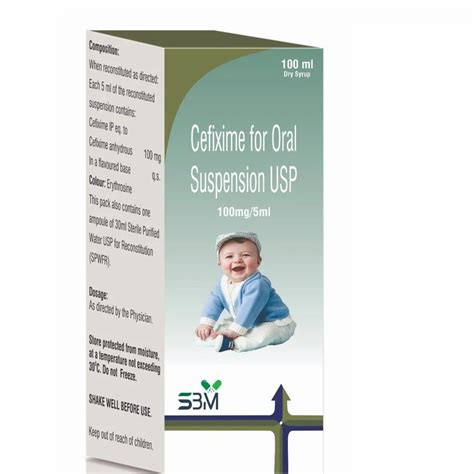 Cefixime Oral Suspension Usp 100 Mg 5 Ml At ₹ 20 Bottle In New Delhi Id 2855542956073