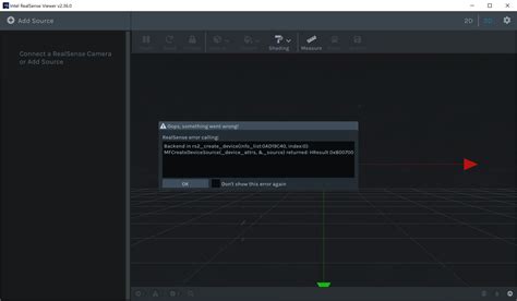 realsense l515 error using realsense viewer · issue 6939