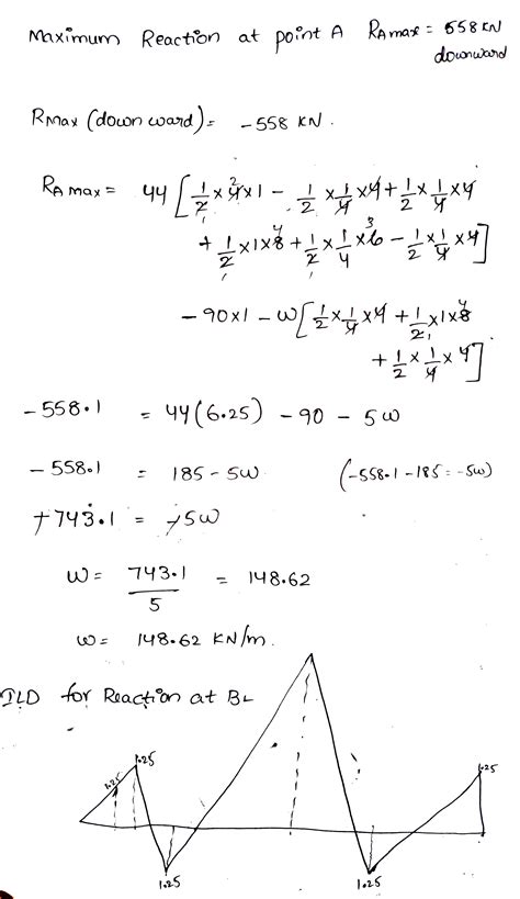 [solved] a 44 kn m distributed dead load w kn m distributed live