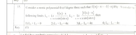 Rey 2 15 Consider A Monic Polynomial F X F Degree T Math