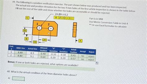 Solved 39 The Following Is A Position Verification