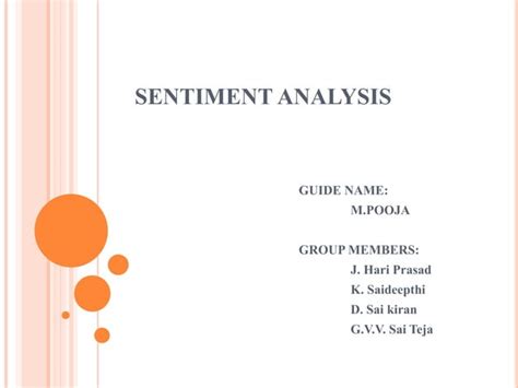 sentiment analysis using twitter data pptx internet computing