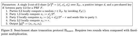 some questions about the implementation of aby3 and it s truncation protocol · issue 150