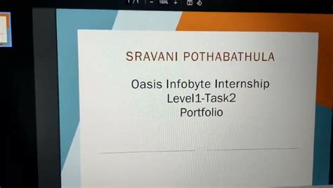 Sravani Pothabathula On Linkedin Connections Webdesigning Oasisinfobyte Internship