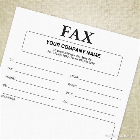 Fax Form Fill And Print