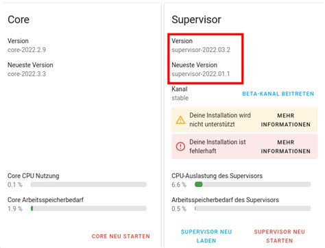 Homeassistantcore Update Blocked From Execution System Is Not