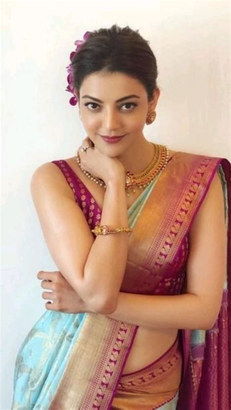 Kajal Aggarwal Indian Fashion Stylish Sarees Saree
