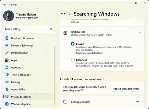 How To Customize Windows Search In Windows MajorGeeks