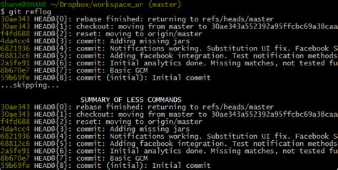 Version Control Undo A Git Pull Rebase Log Doesnt Show Commits