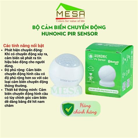 Cảm Biến Chuyển Động Thông Minh Hunonic Pir Sensor Hình Cầu Phát Hiện