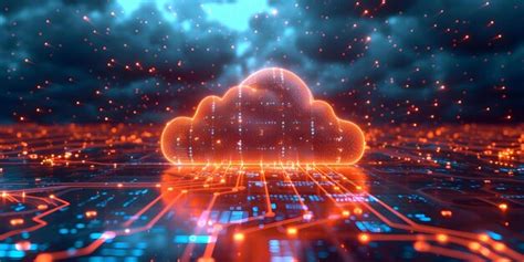 Premium Photo D Illustrations Demonstrating Cloud Computing Technology Data Storage And