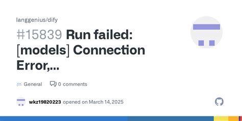Run Failed Models Connection Error Connectionpoolhost1722627223 Port11434