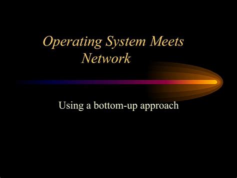 Pdf Operating System Meets Network · Algorithms And Vm • Io And