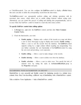 Grid View Control DOCX