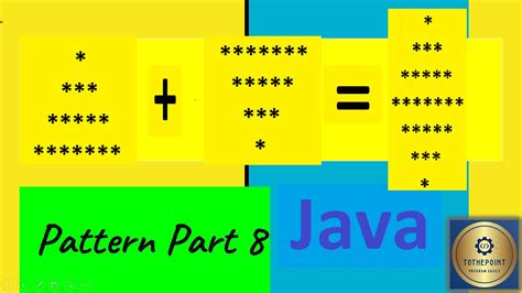 pyramid pattern 7 pattern programs in java java tutorial youtube